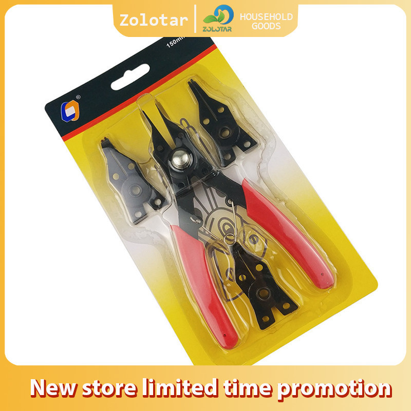 Zolotar 4 In 1 Circlip Pliers Internal External Curved Straight Pliers ...