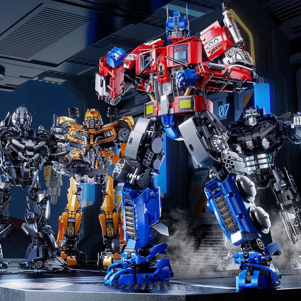 mini building blocks building blocks for kids Transforming Mecha ...