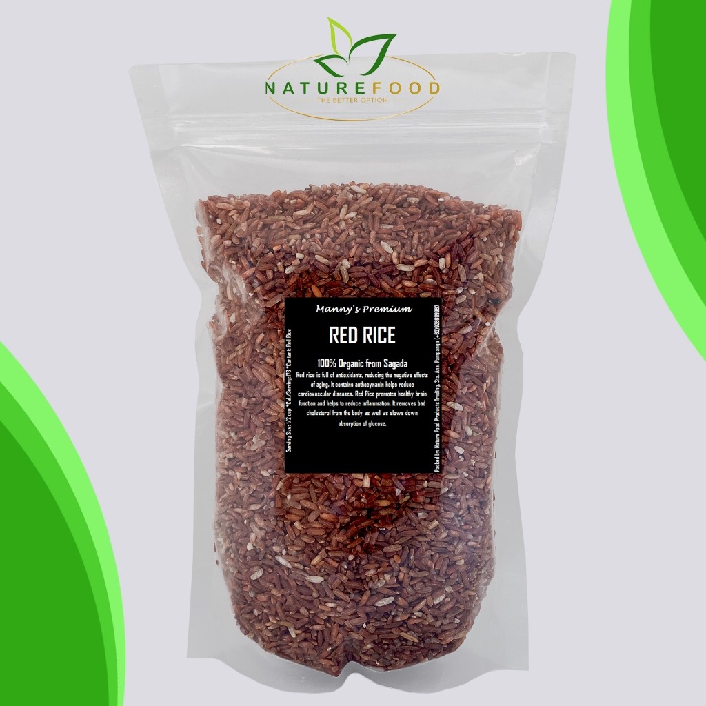 Red Rice 1kg (Organic Low carb high fiber healthy diet, from Sagada ...