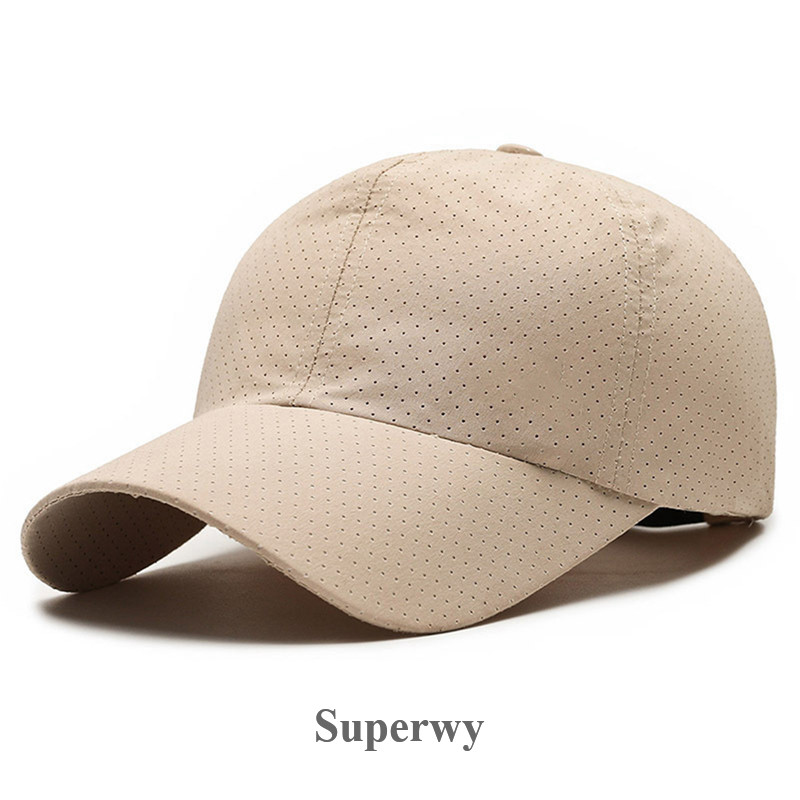 WY Summer Mesh Baseball Cap Breathable Quick Dry Sports Running Trucker ...