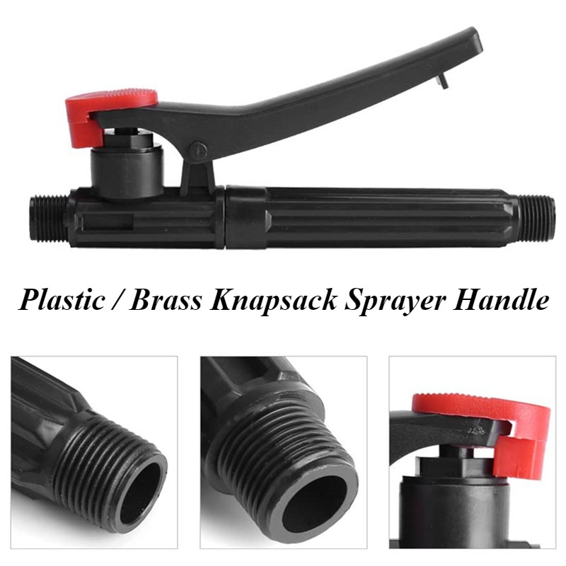 Plastic / Brass Knapsack Sprayer Handle Trigger Switch / Pressure Hand ...