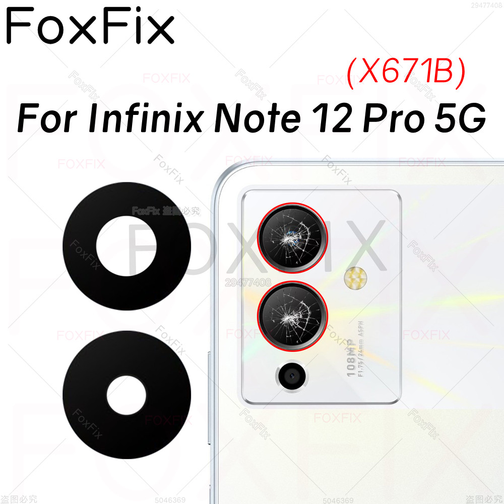 Rear Back Camera Glass Lens For Infinix Note 12 Pro 5G X671B ...