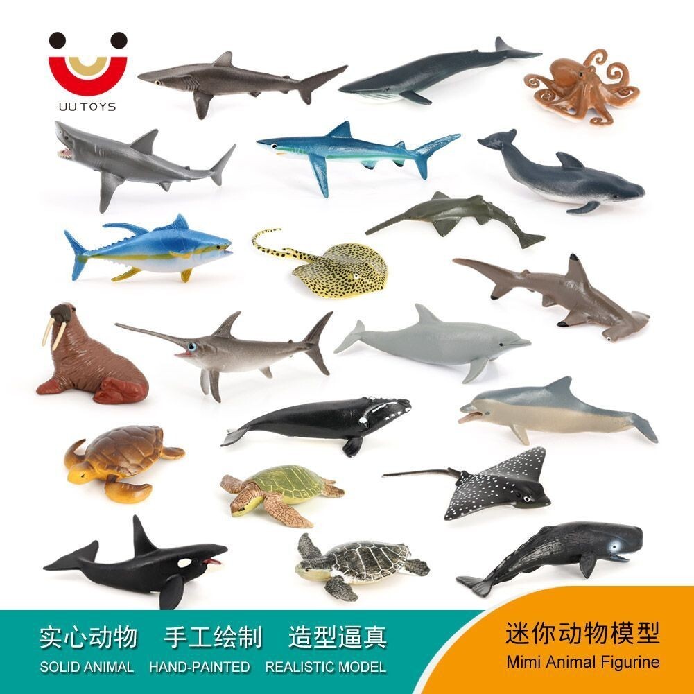 Mastery Children's Toys Mini Sea Life Model Simulation Animal Whale ...
