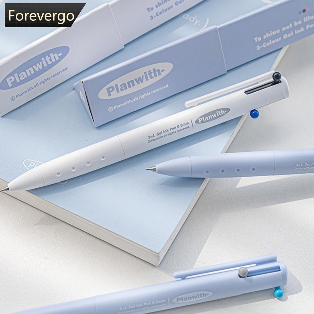 FOREVERGO Creative Triangle Multi-color Gel Pen 3 in 1 0.5mm Black Blue ...