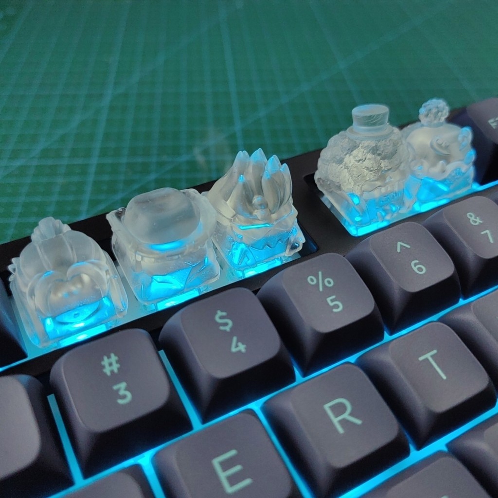Cute Transparent Personalized Keycaps For Mechanical Keyboard | Shopee ...