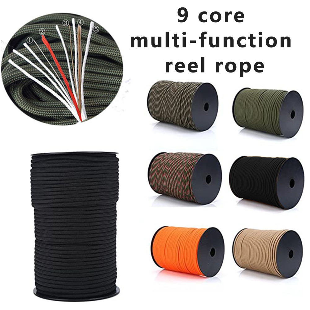 [COD] 100m Paracord 9-core High-strength Paracord Nylon Climbing Rope ...