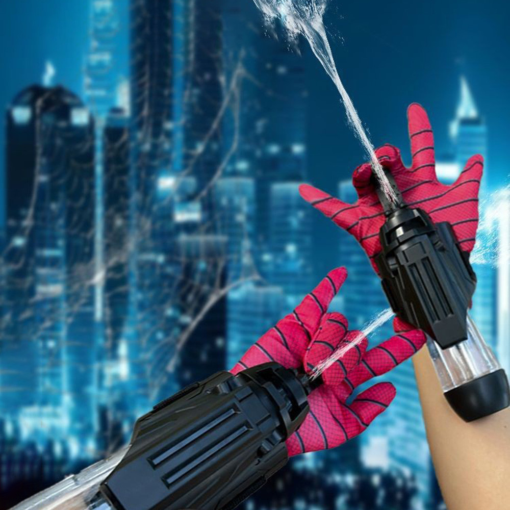 Electric Water Spray Toys Cool Spider-Man Wrist Press Water Sprayer ...