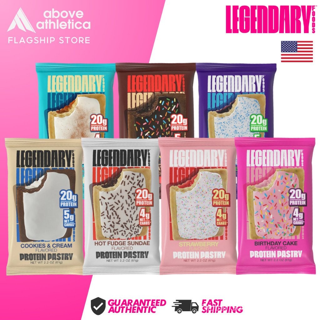 Legendary Foods Protein Pastry Snack - High Protein Meal Replacement ...