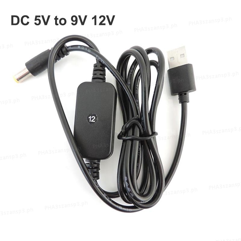 USB Power Boost Line USB DC 5V to DC 9V 12V Step Up Cable Module connector Converter Adapter ...