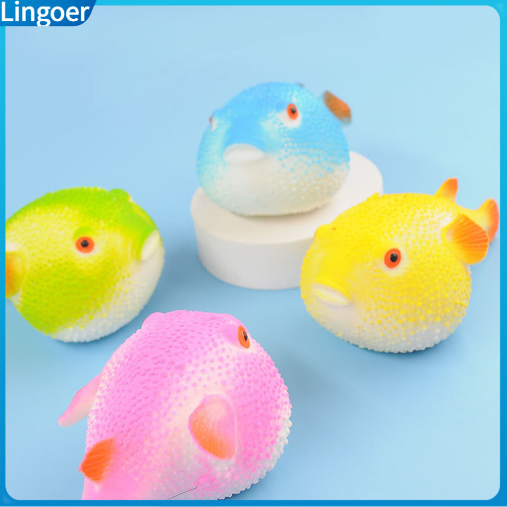 Lingoer| Anti-tear Squeeze Toy Multifunctional Lightweight Puffer Fish ...
