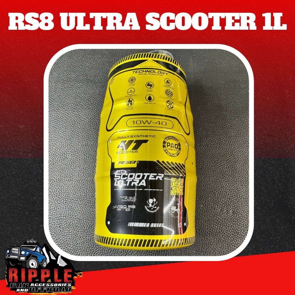 rs8 ultra scooter synthetic engine oil 1 liter | Shopee Philippines
