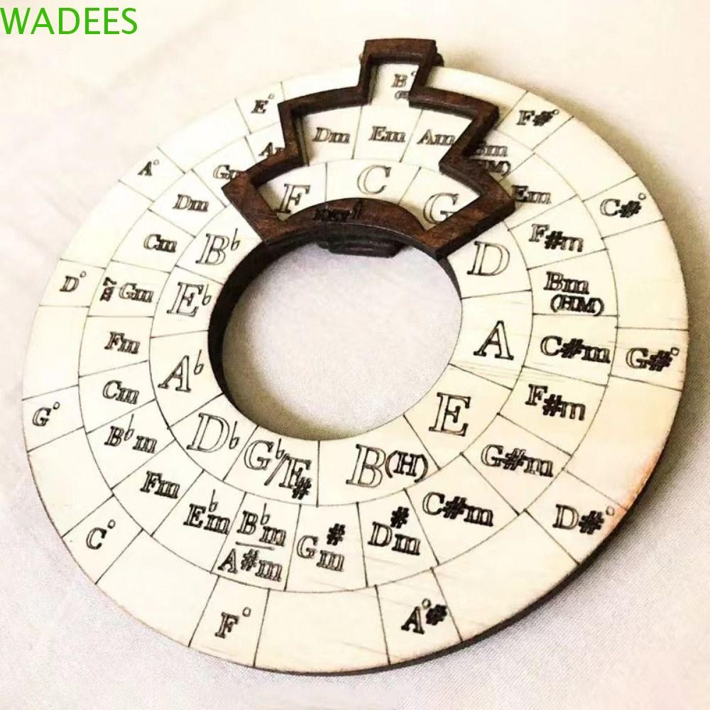 WADEES Guitar Chord Wheel, Music Education Tools Circle Of Fifths Wheel ...