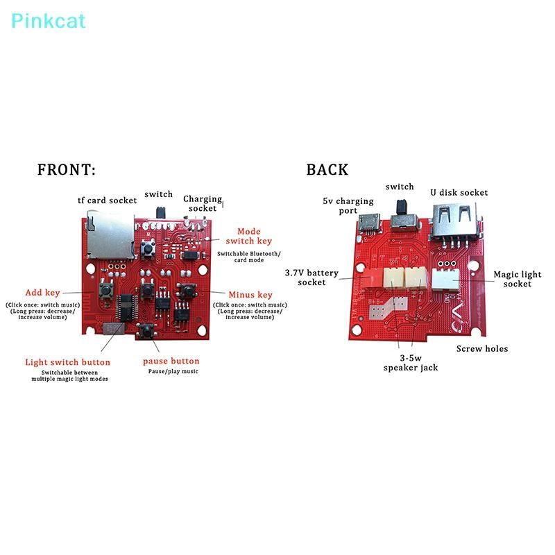 Pinkcat Wireless Electronic Speaker Module PCB With Amplifier Mp3 ...