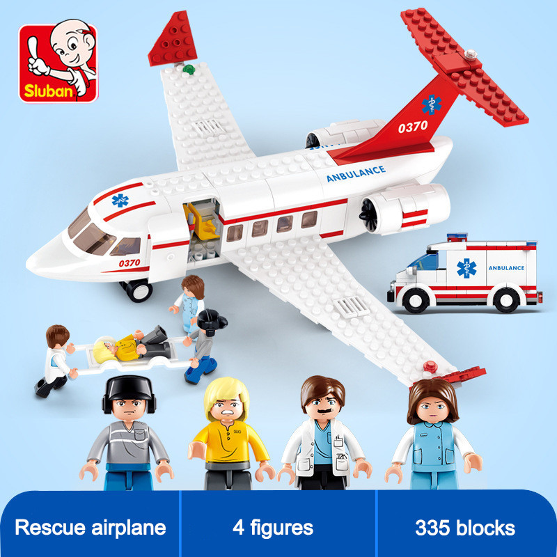 ARDHIANTOSHOP Airplane Toy Airliner Plane Toy Building Blocks Brick ...