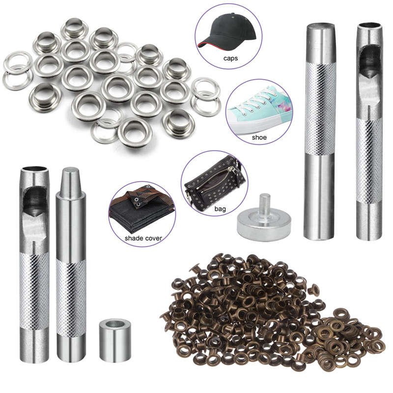 80pcs Eyelet Grommet Set with Punch Die Tool for Leathercraft, Belt ...