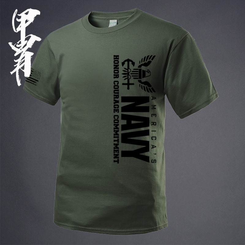 Hardman Club Military Style American NAVY Series Short Sleeve T-shirt ...