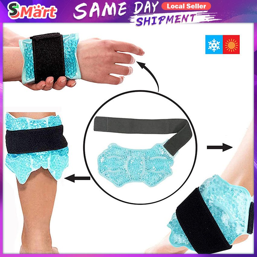 Ankle Sports Foot Ice Pack Cold Hot Gel With Adjustable Stand for ...