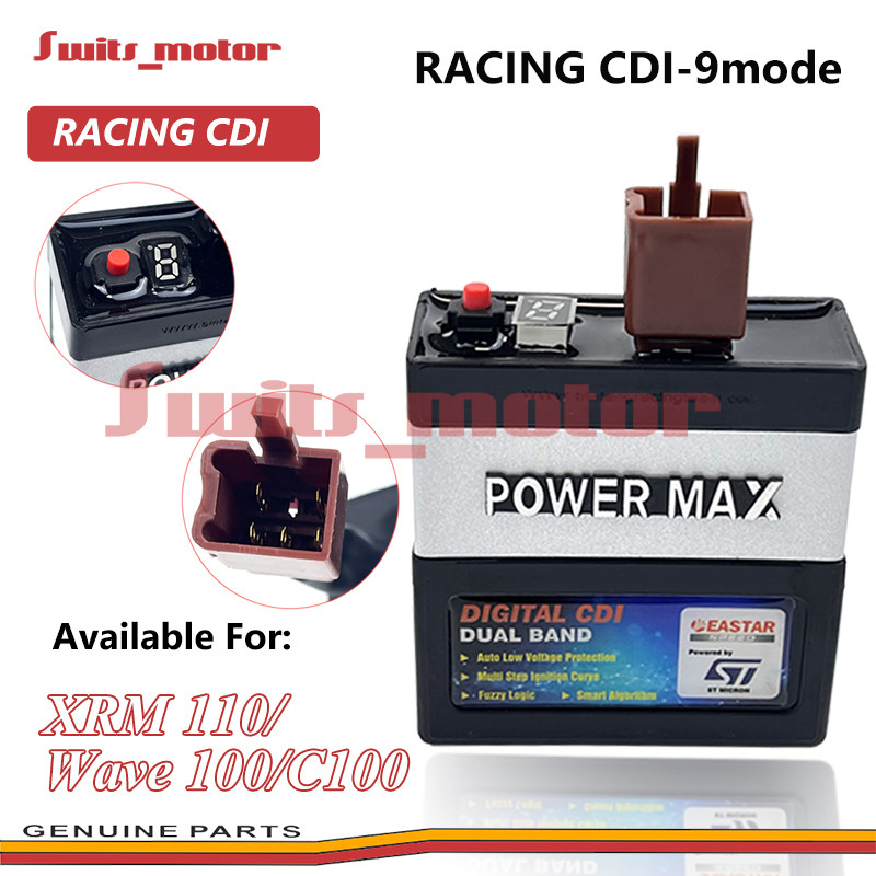 9 Maping Adjustable CDI Xrm110/ Wave100/ Dream/ C100 CDI Unit Racing ...