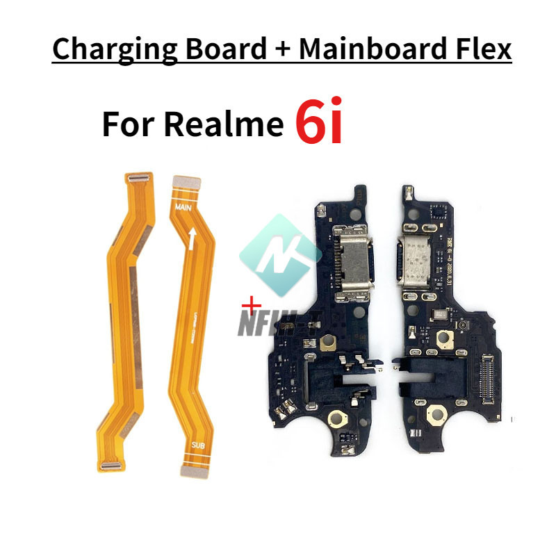 Charging Board Mainboard Flex For Realme 6i RMX2040 LCD Main Charger ...