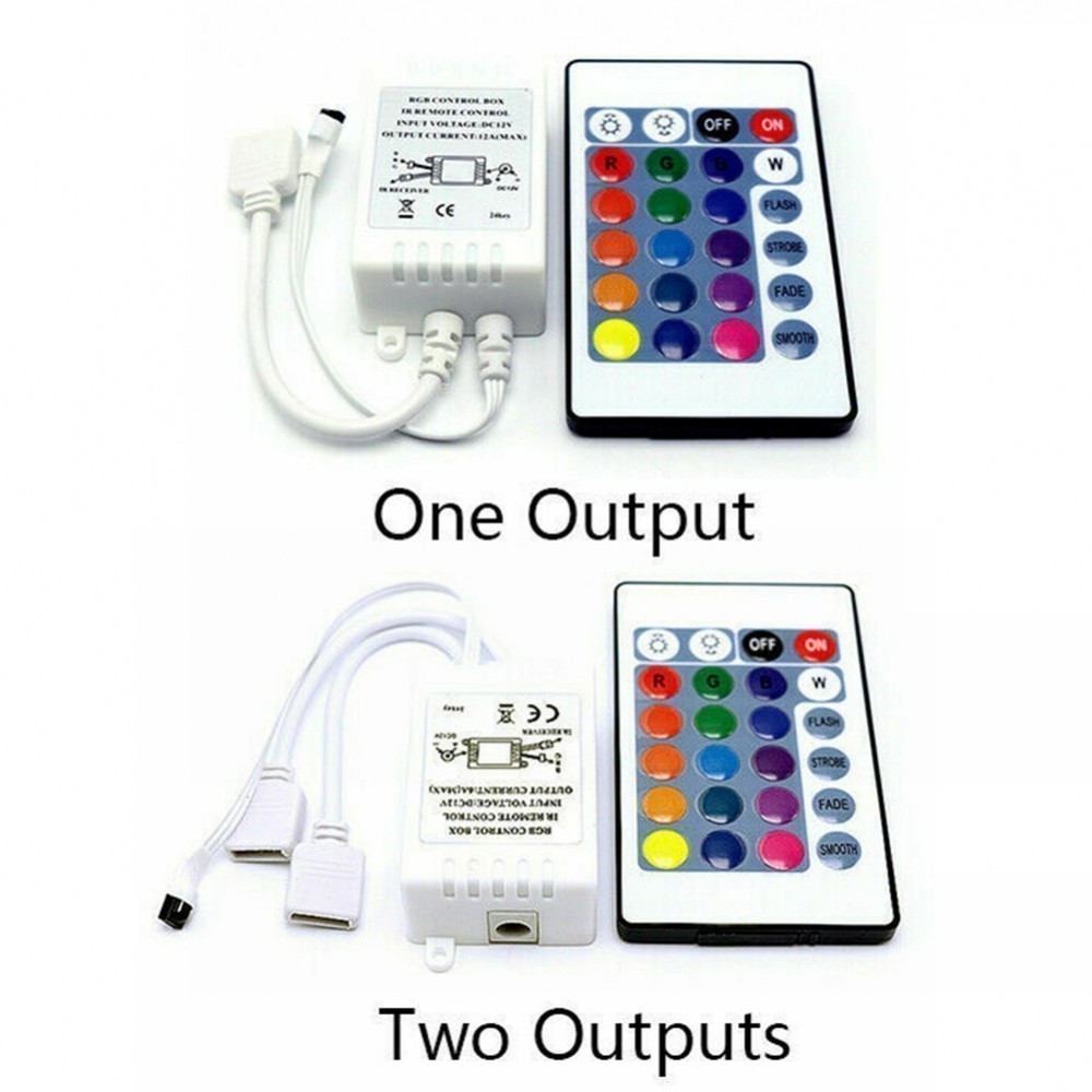 User friendly RGB Control Box with 24 keys Remote Controller for LED ...