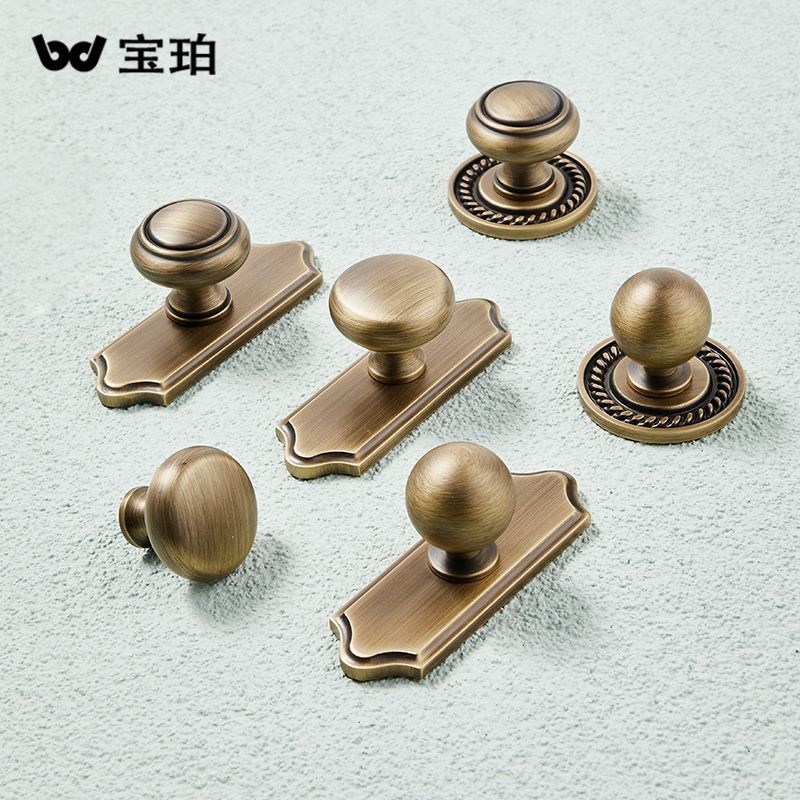 French Retro Brass Handle Closet Door Drawer Cabinet Cabinet Door ...