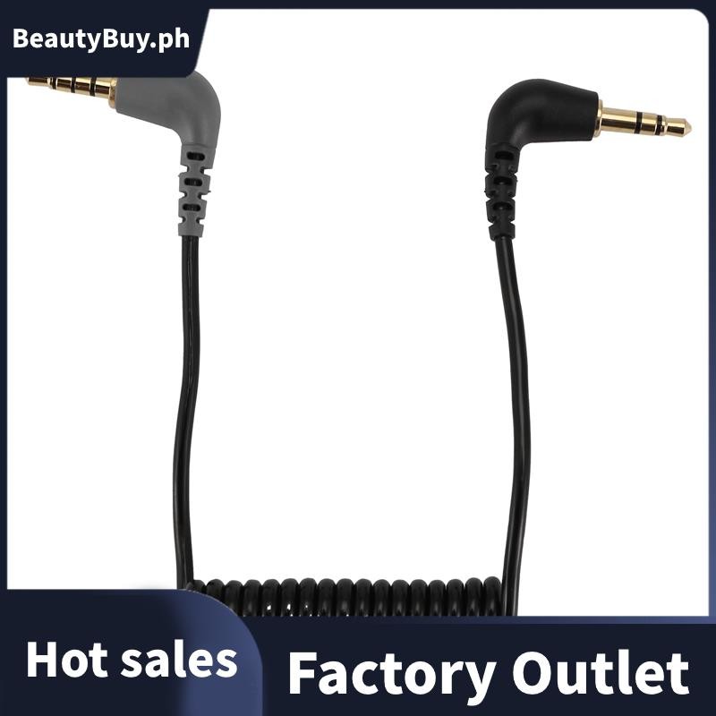 Adjustable TRS to TRRS Microphone Cable Replacement Spring Coiled Wire ...