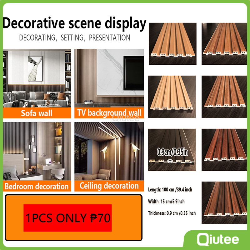 Wood Wall Panels Best Quality WPC Fluted Panels Fluted Wallpaper for ...