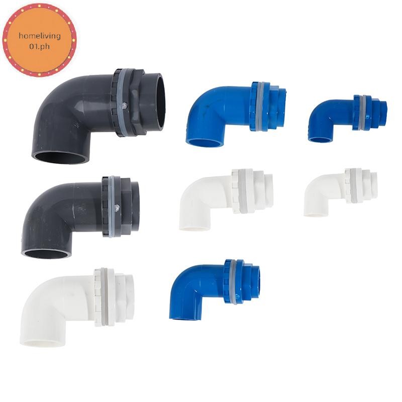homeliving01 I.D 20 to 50mm L Type PVC Pipe Connectors Fish Drain ...