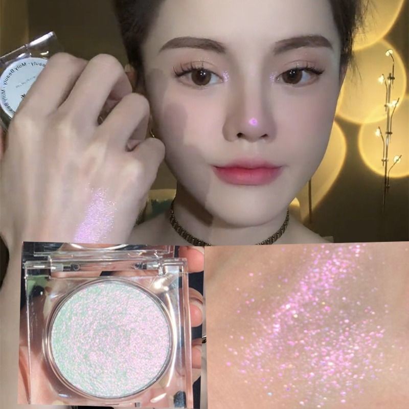 High-gloss eye shadow all-in-one single color diamond flash High-gloss ...
