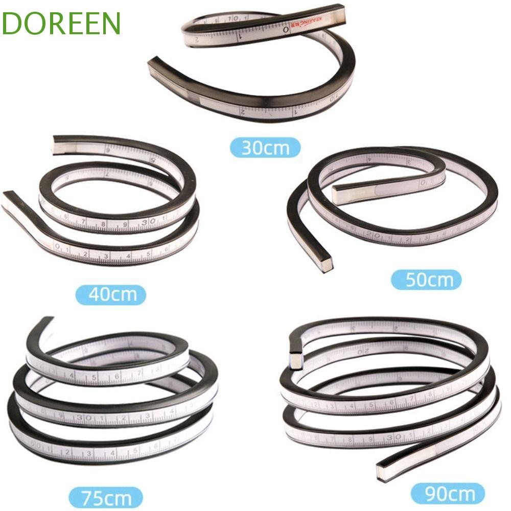 DOREEN Snake Ruler, Flexible 30-60cm Curve Ruler, Serpentine Bendable ...