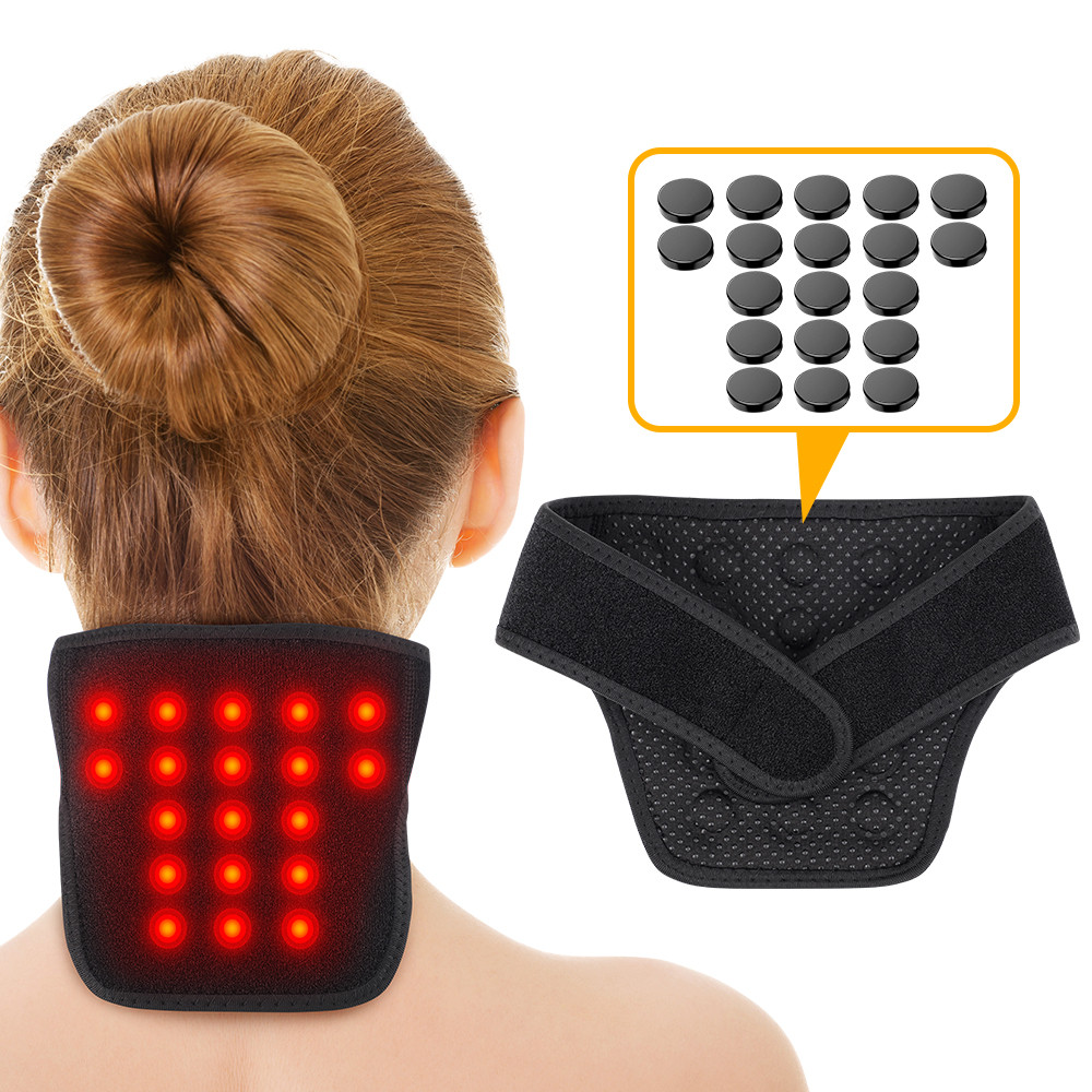 1Pcs Magnetic Self-heating Neck Brace Tourmaline Infrared Therapy Pain ...