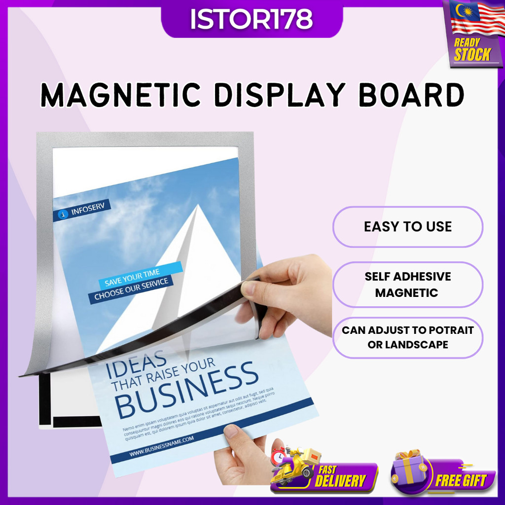 ISTOR MAGNETIC FRAME DISPLAY BOARD WALL PHOTO POSTER CERTIFICATE ...