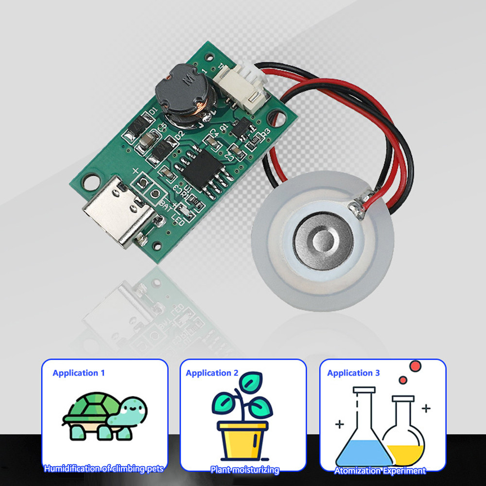 DC5V USB Ultrasonic Nebulizer Type-C Ultrasonic Sprayer with Atomizer ...