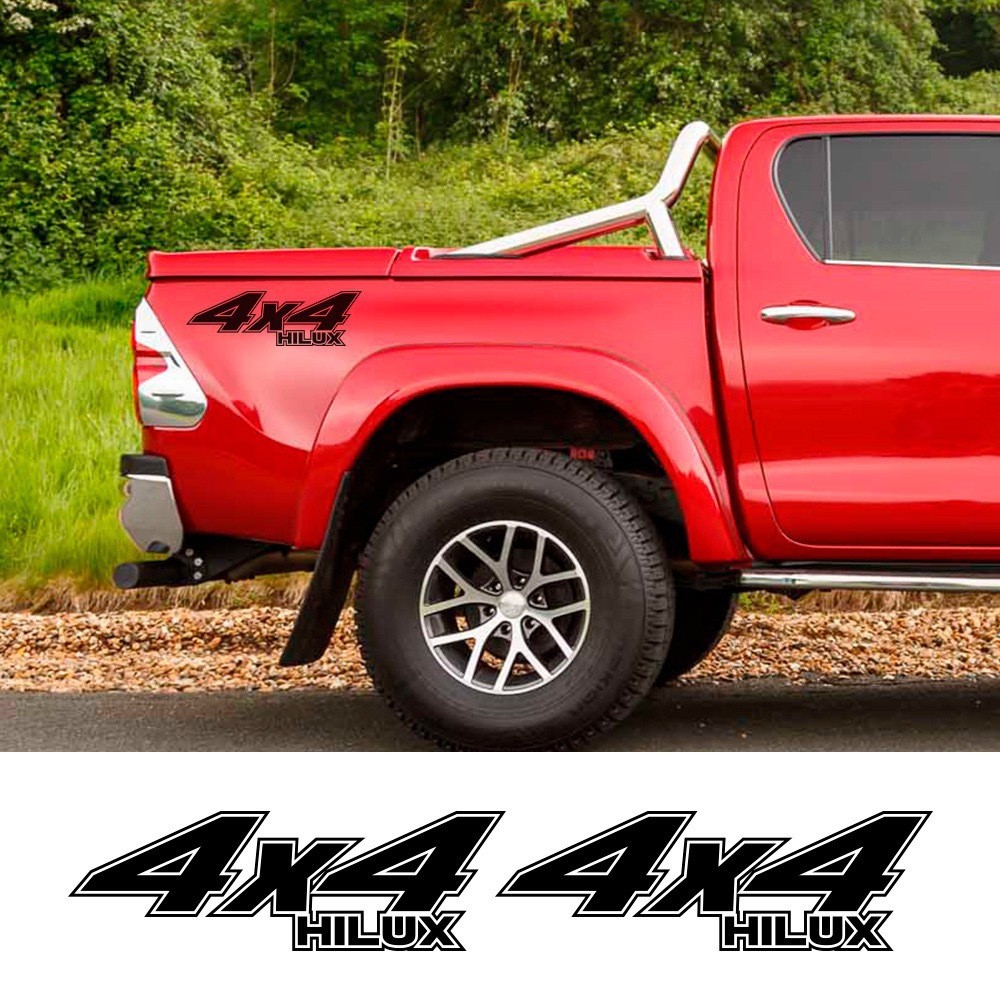 2pcs 4X4 car off-road stickers vinyl decoration car truck pickup body ...