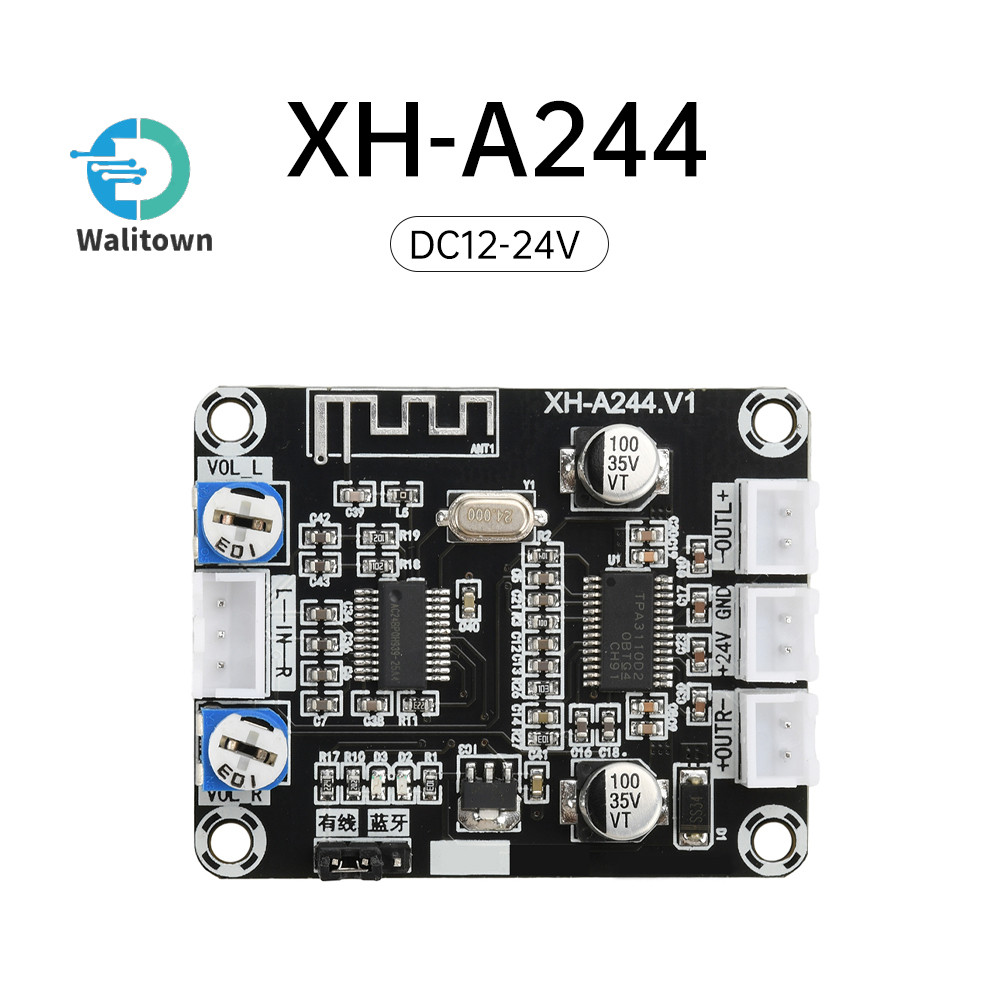XH-A244 DC12-24V Universal Audio Amplifier Module TPA3110D2 Digital ...