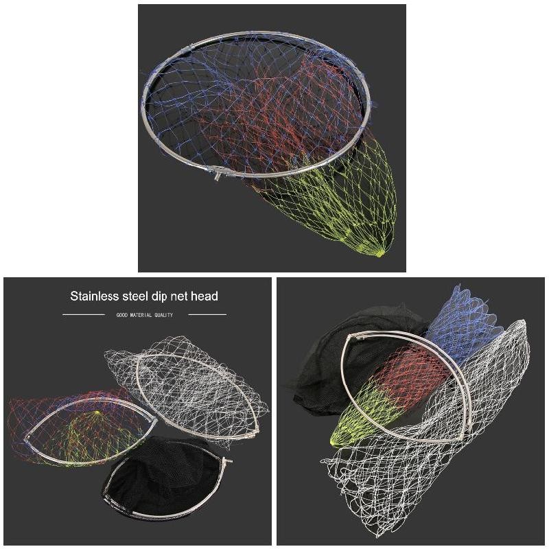 Folding Fishing Brail Landing Net Head Foldable Nets Depth Landing Dip ...