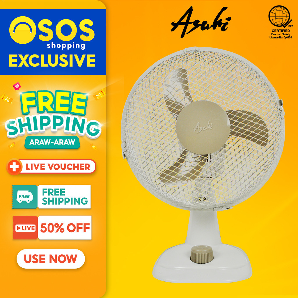 Asahi BG 9002 Desk Fan BG-9002 children safe fan •OSOS• | Shopee ...