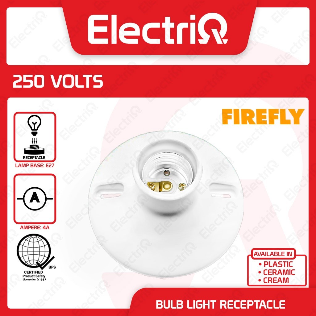 Electriq l Firefly E27 Bulb Receptacle 4 1/4" Diameter with screw ...