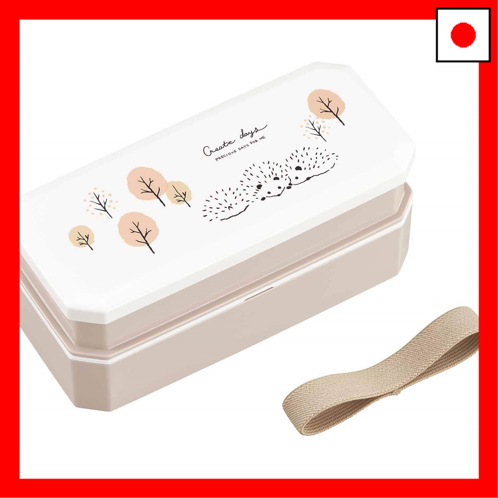 OSK Bento Box Shokado Lunch Box Hedgehog 260ml+340ml [Chopsticks included/Inner box included ...