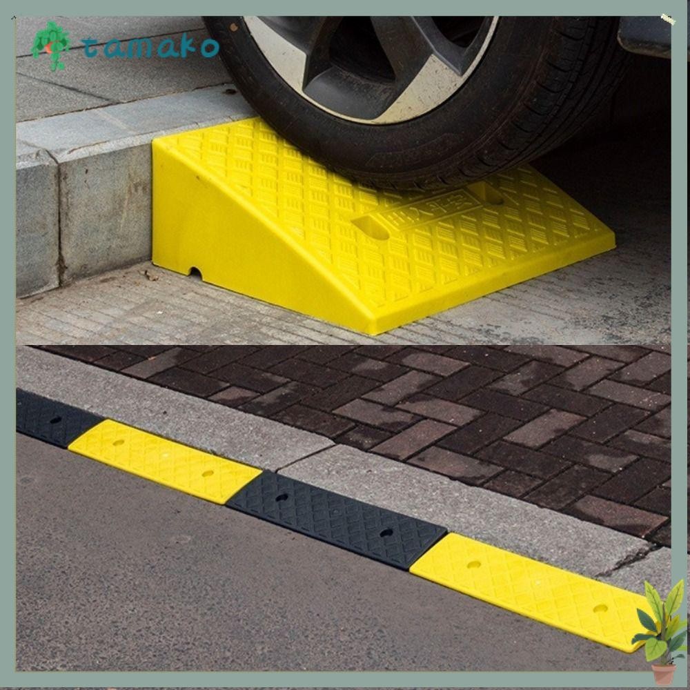 TAMAKO Car Wheel Driveway Ramps, Curb Ramps Black Tires Curb Ramps ...
