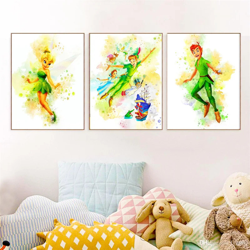 Peter Pan Poster Disney Print Watercolor Art Disney Peter Pan ...