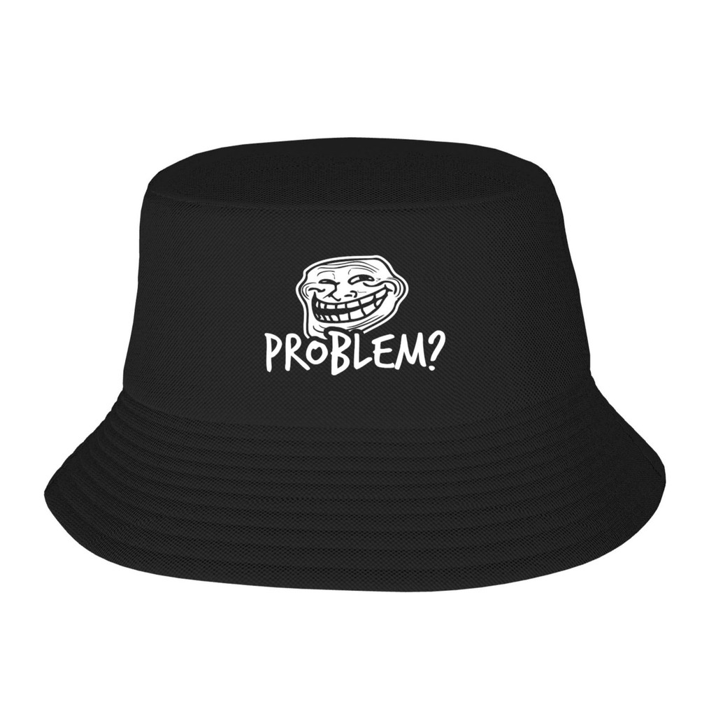 Problem Coolface Troll Face Troll Cult Geek Nerd Patter Custom Design Bucket Hat | Shopee ...