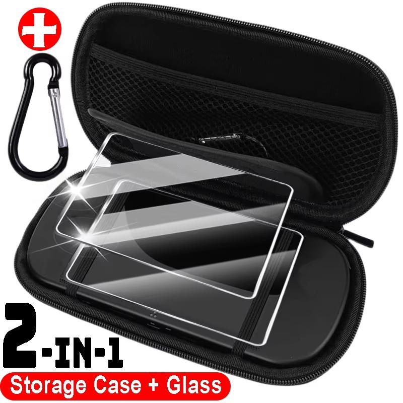 Portable Game Console Storage Bags Carrying Case - Tempered Glass ...