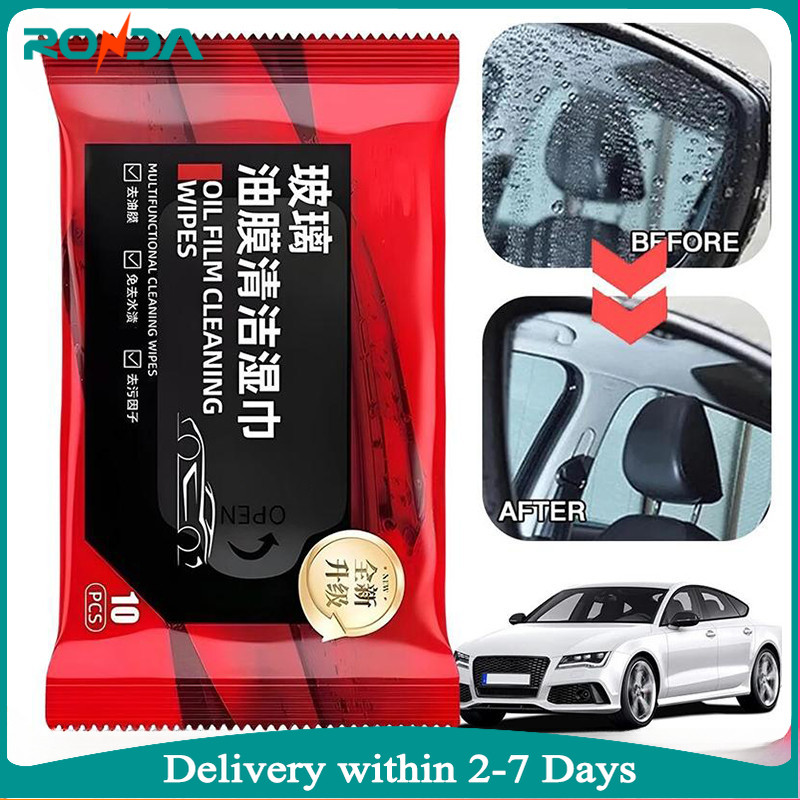 10PCS/Pack Car Glass Watermark Remover Car Glass Oil Film Cleaning ...