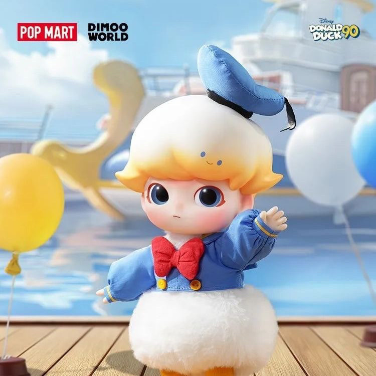 [Genuine] Popmart POPMART DIMOO Donald Duck Toy Gift Cute Doll Figure ...