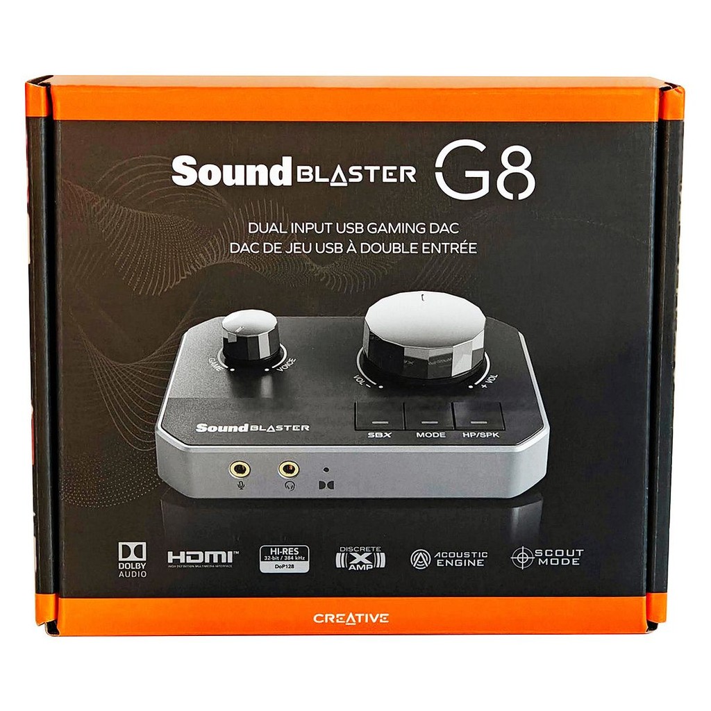 Creative Sound Blaster G8 Hi-Res Gaming DUAL USB DAC and Amp (SB1900 ...