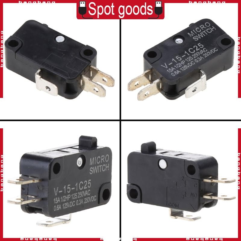 Bang KW7-0C AC125V 250V 15A DIY Micro Limit Switch SPDT Snap Action Momentary Switch | Shopee ...