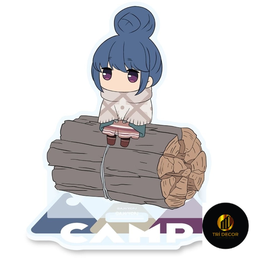 Keychain, Standee Model Anime Laid Back Yuru Camp Shima Rin Kagamihara ...