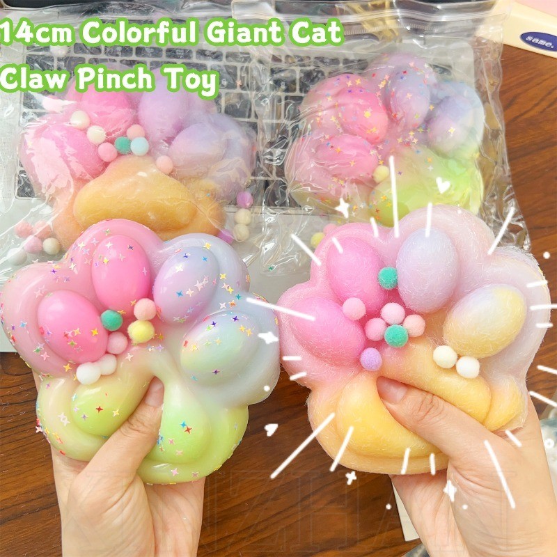 Super Large Cat Claw Pinch Squeeze Toy - 14cm Cat's Claw Decompression ...