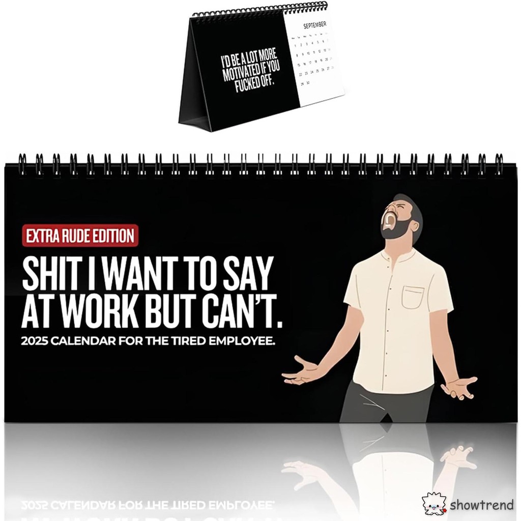 Rude Office Humor Work Desk Calendar Funny 2025 Office Calendar Gift ...